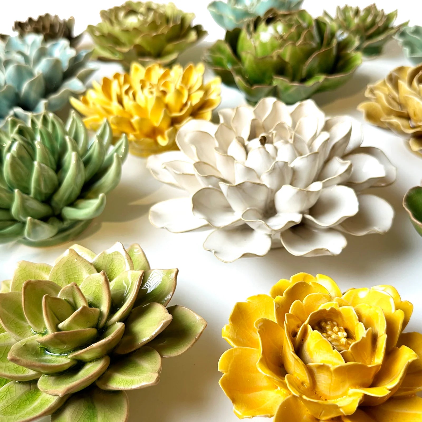 Introducing Our Hand-Curated Collection of Ceramic Flowers – Happy ...